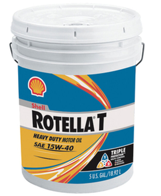 Shell Rotella 15W40 HD Diesel Motor Oil, 5 Gallon - SHROT15W405GL ...