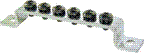 Blue Sea Systems Grounding Bus Bar - 2306 - 6 Gang - 8-32 Screw ...