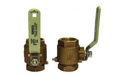 Groco IBV-3000 Bronze Full Flo Ball Valves - 3" NPT - Boat Owners ...