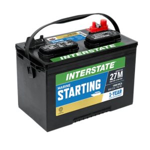 Interstate Battery Group 27 Starting Battery, 1000CA - 27M-XHD - Boat ...