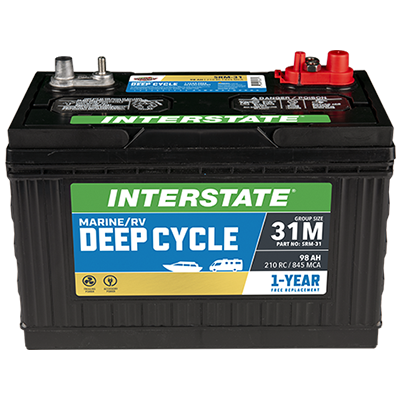 Interstate Battery Group 31M Deep Cycle Battery, 845CA - SRM-31 - Boat ...
