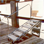 Marquipt Sea Stairs - ASTR-06B19PW6 - 6 White Non-Skid Steps - Boat ...