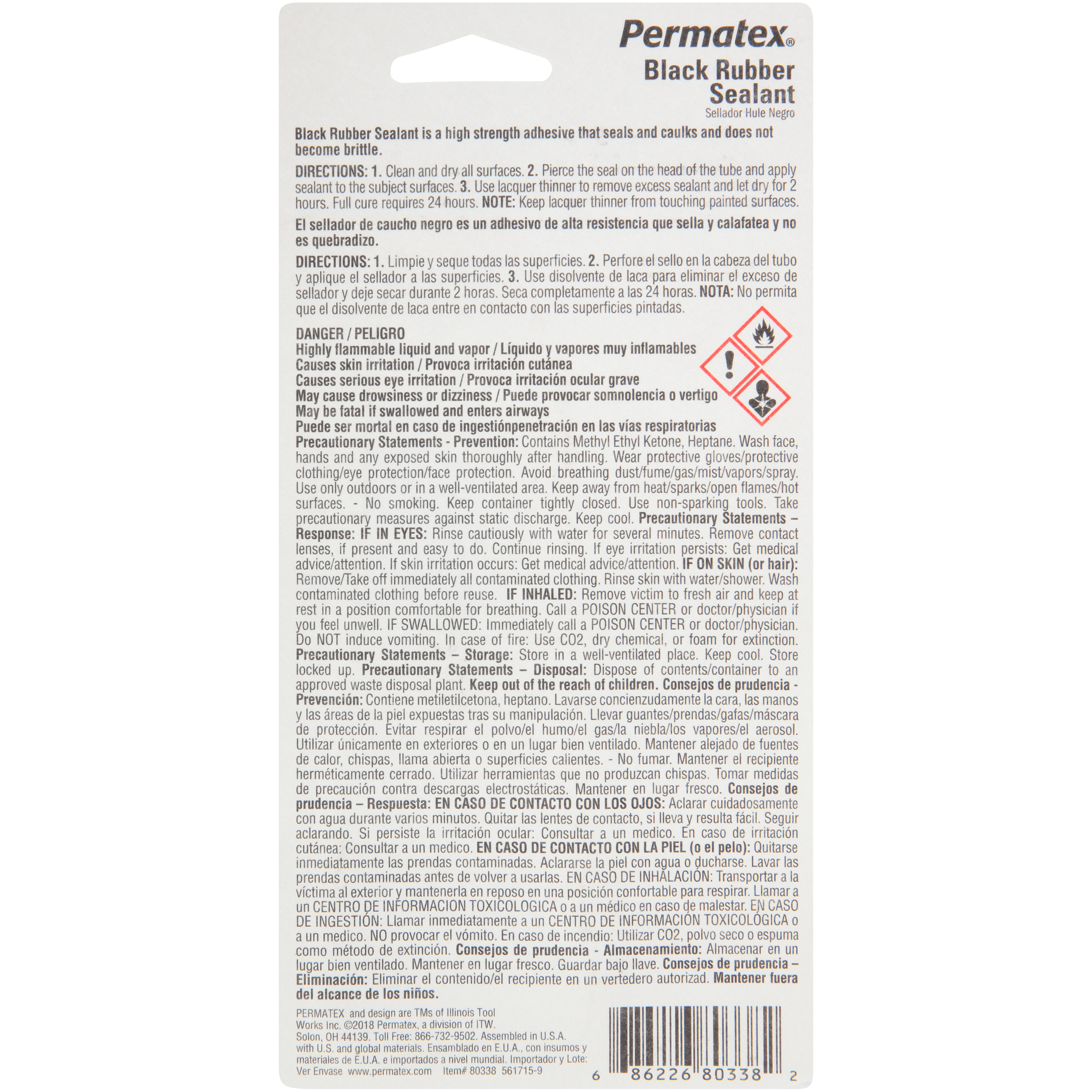 Permatex Black Rubber Sealant 80338 - Boat Owners Warehouse - Marine ...
