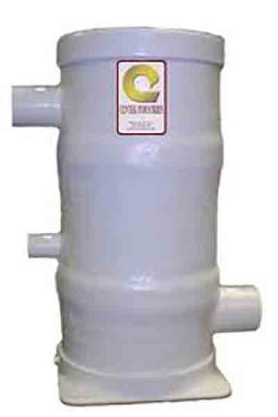 Centek Combo-Sep Vertical Muffler 3in X 2.50in X 1.50in 1040300 - Boat ...