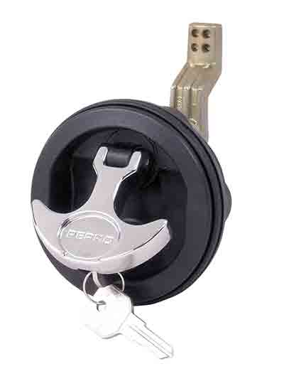 Perko Black/Chrome T-Handle Latch, Locking - 1091DP1BLK - Boat Owners ...