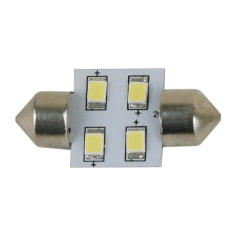 Scandvik 4 LED Festoon Wafer Bulb 10-30VDC Cool White 41101P - Boat ...