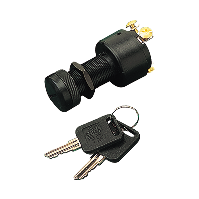 Seadog Poly 3-Position, Off/ Ignition/ Start Key Switch w/ Cap - 420365 ...