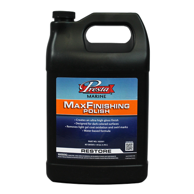 Presta Marine Max Finishing Polish, Gallon - 163501 - Boat Owners ...
