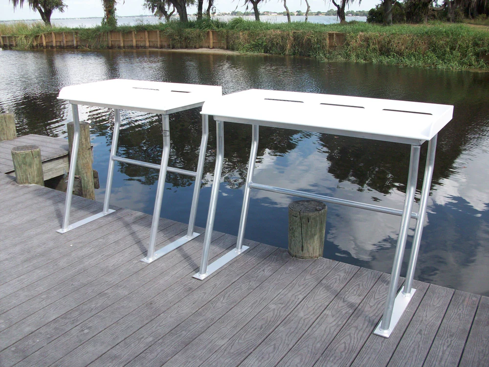 C&M Marine Dock Mount 50in x 23in Fillet Table - SLFCS50-4 NO SHELF ...