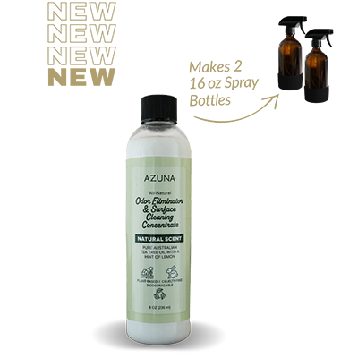 Azuna Odor Eliminator & Surface Cleaning Concentrate, Natural Scent ...