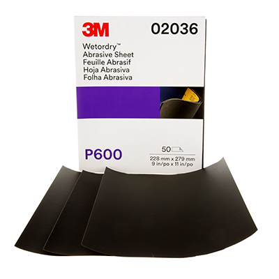 3M Wetordry Abrasive Sheet, 600A, 9X11 - 02036 - Boat Owners Warehouse ...