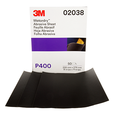3M Wetordry Abrasive Sheet, 400A, 9 X11 - 02038 - Boat Owners Warehouse ...