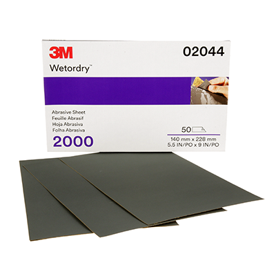 3M 2000 Microfine Wet/Dry Sandpaper- 02044 - Boat Owners Warehouse ...