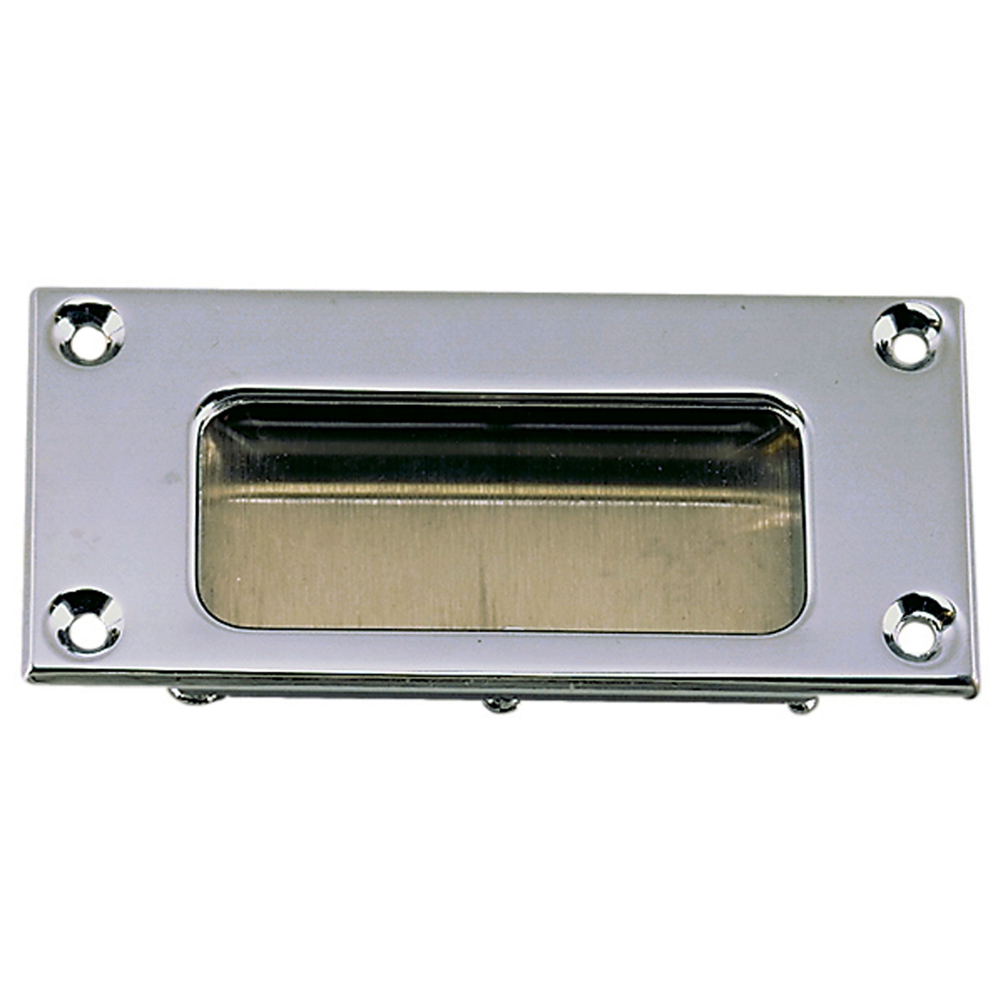Perko Chrome Plated Zinc Flush Handle, 3-11/16in x 1-11/16in ...