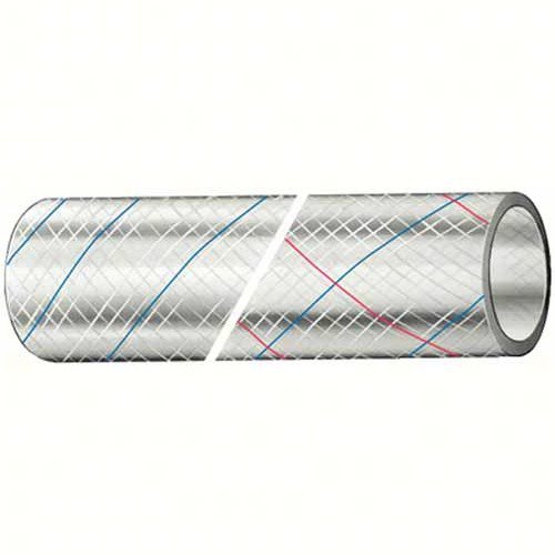 Trident Marine 1in x 50ft Clear Reinforced PVC Hose Tubing w/ Tracer ...