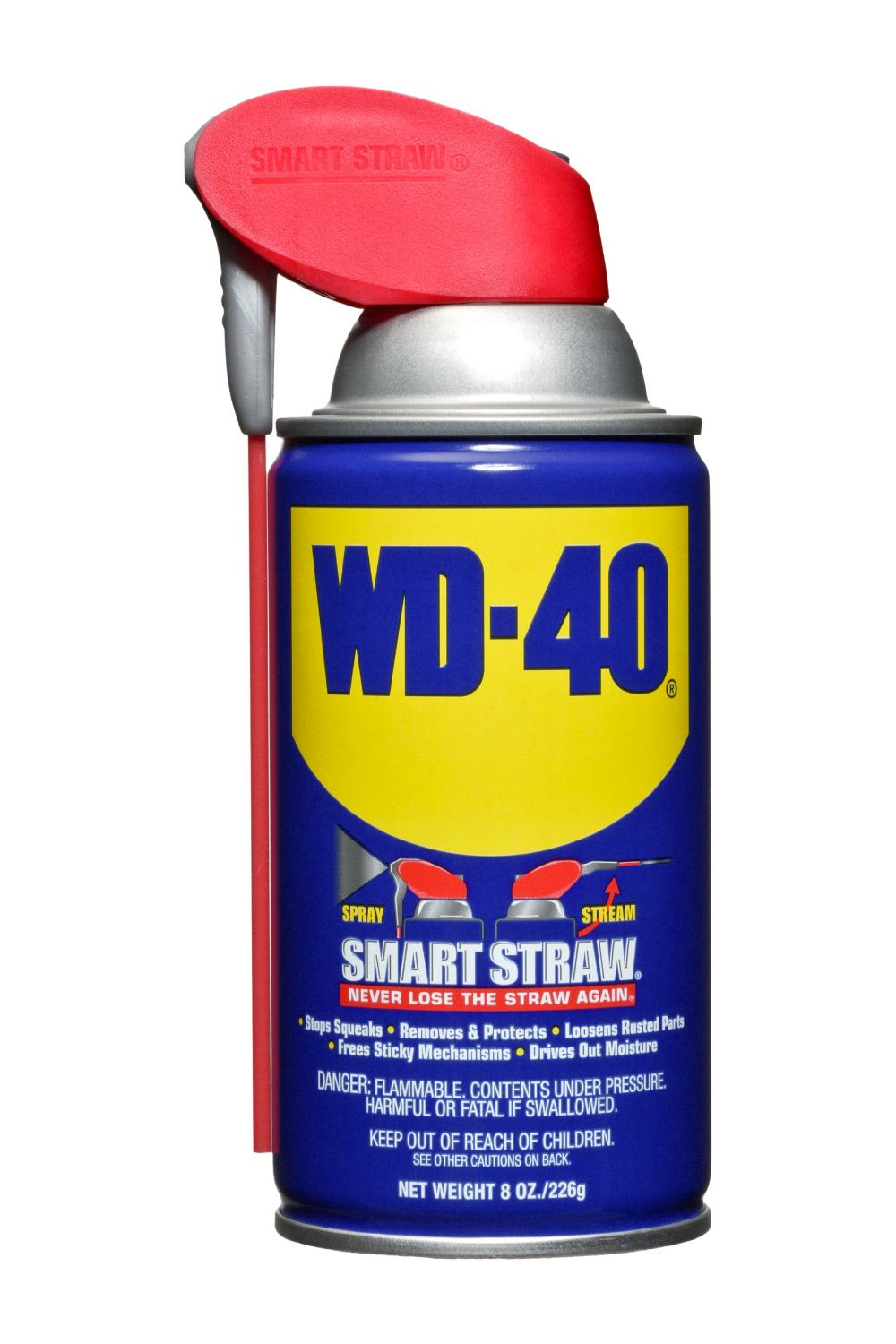 WD-40 Spray Lubricant, 8oz - 490026 - Boat Owners Warehouse - Marine ...
