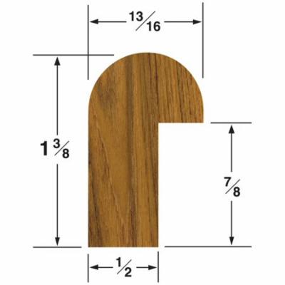 Whitecap 5Ft Teak Edge Molding - 60835 - Boat Owners Warehouse - Marine ...